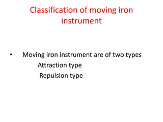 moving iron instrument | PPTX