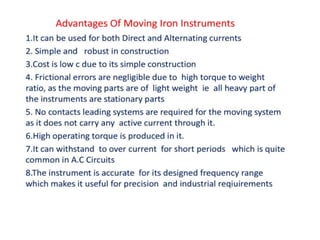 moving iron instrument | PPTX