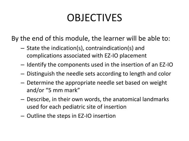EZ-IO | PPTX | Surgery | Medical Health