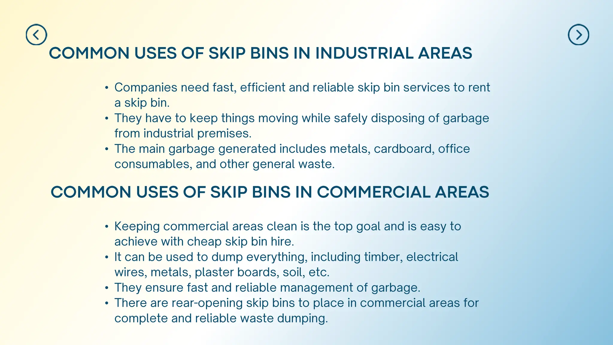 How Skip Bins Help In Residential, Commercial And Industrial Areas? | PPTX