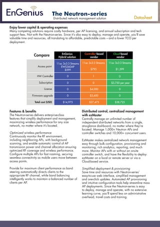 ezMaster Neutron solution Datasheet | PDF