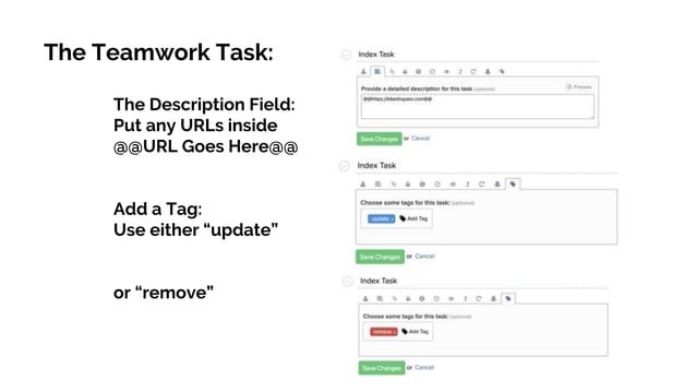 Google indexing API + Zapier + Teamwork automation | PPTX | Computing | Technology & Computing