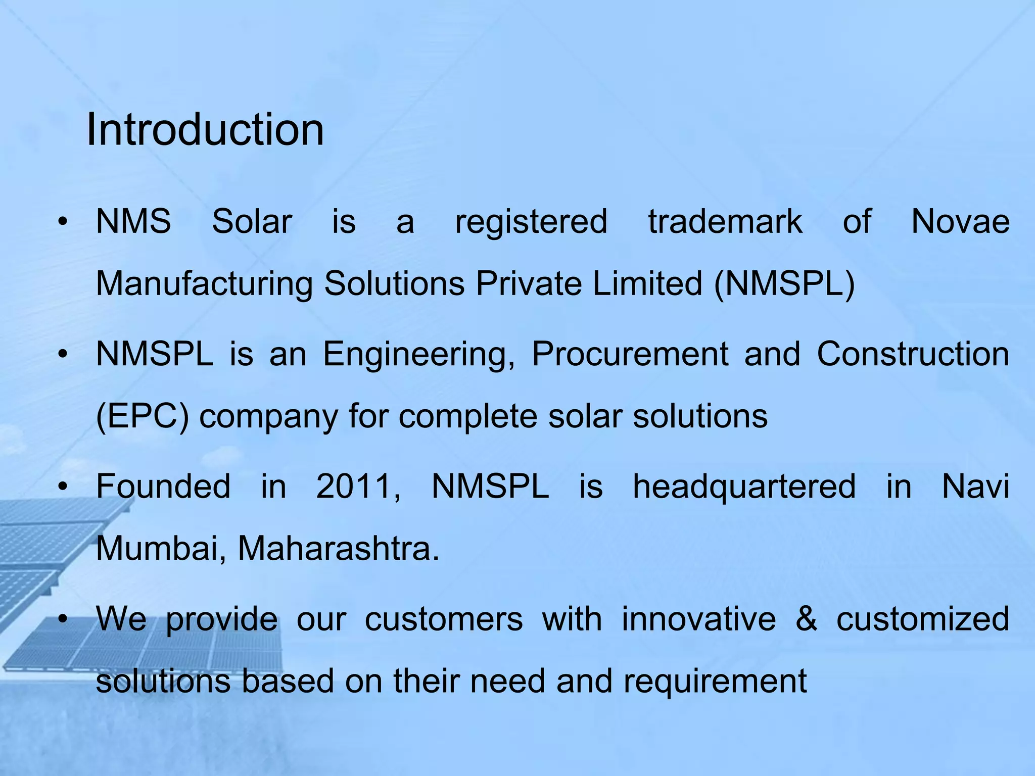 Nms solar | PDF | Power and Energy Industry | Industries