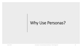 Persona Development & Utilization | PPT