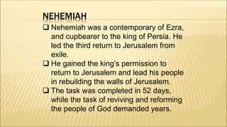 Old Testament Survey: Esther, Ezra & Nehemiah | PPTX