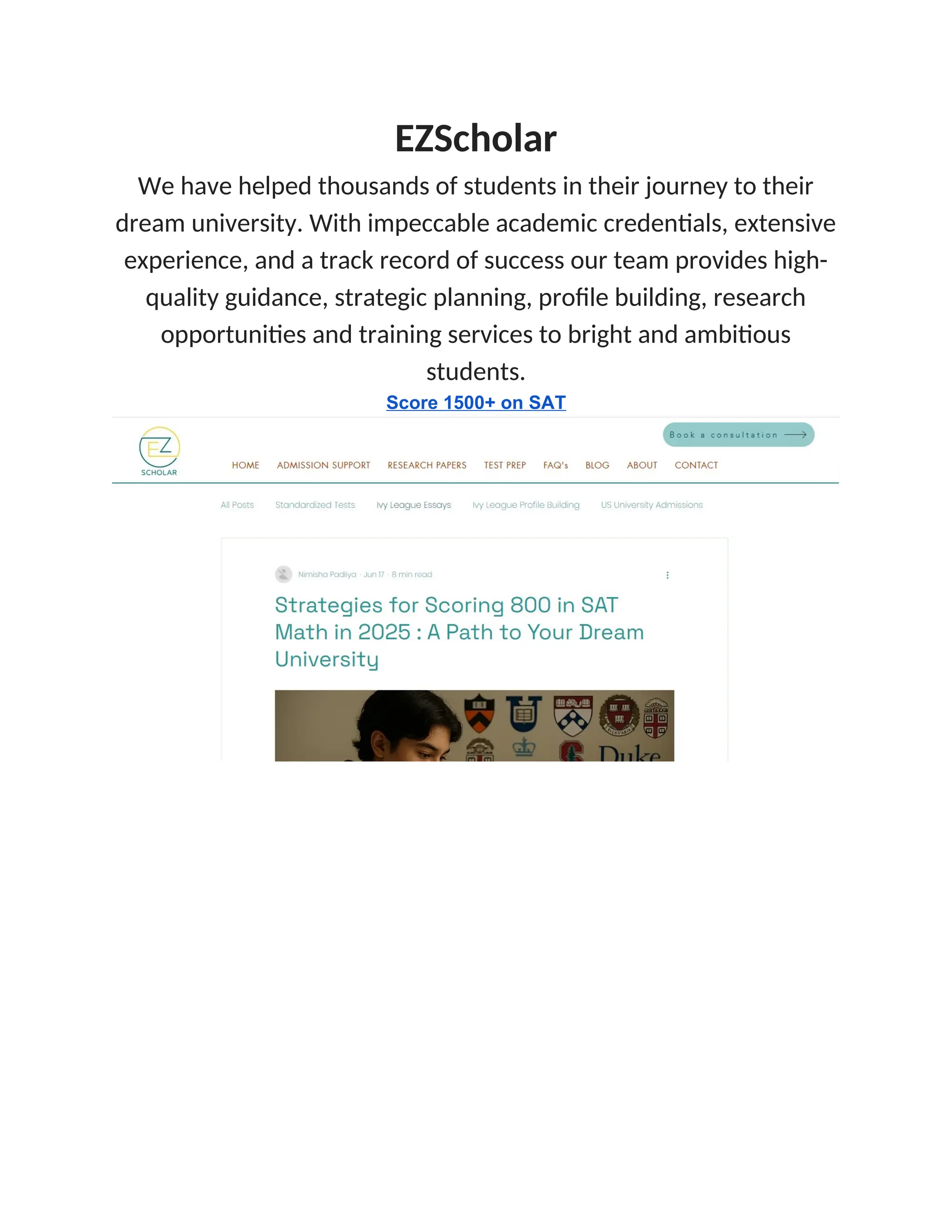 EZScholar We have helped thousands .docx