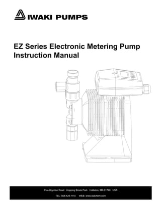 EZ Series Electronic Metering Pump | PDF