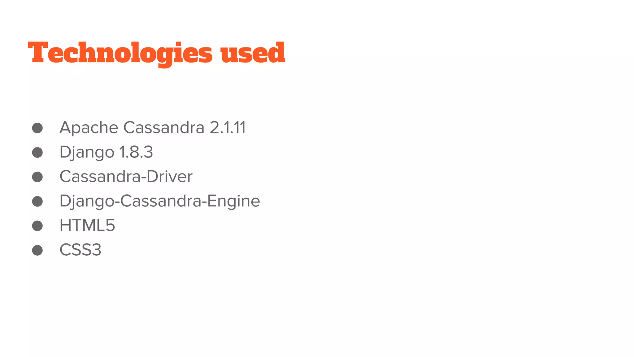 Twitter with Cassandra | PPT