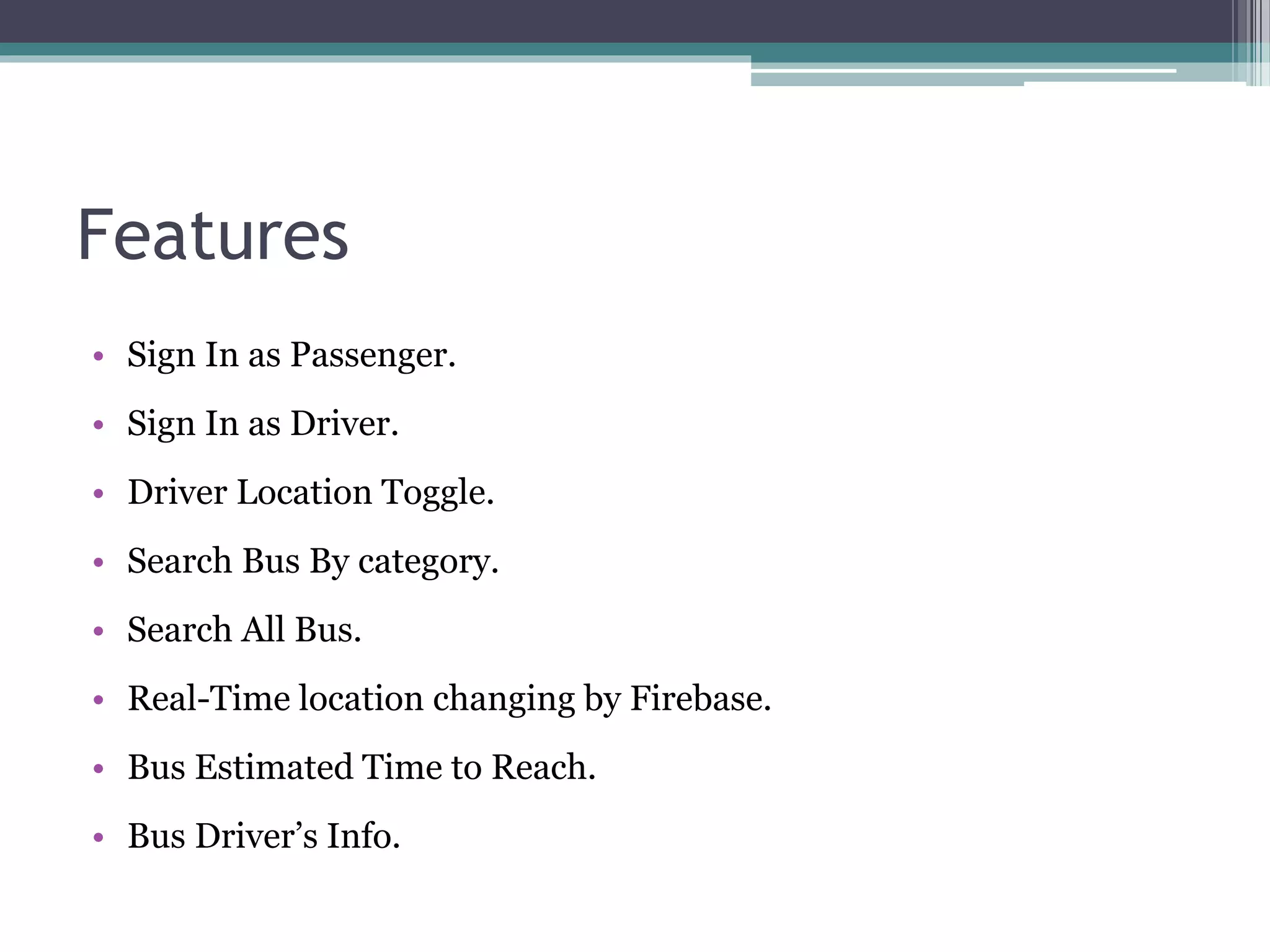 Public Bus Tracking System EzTravel | PPT