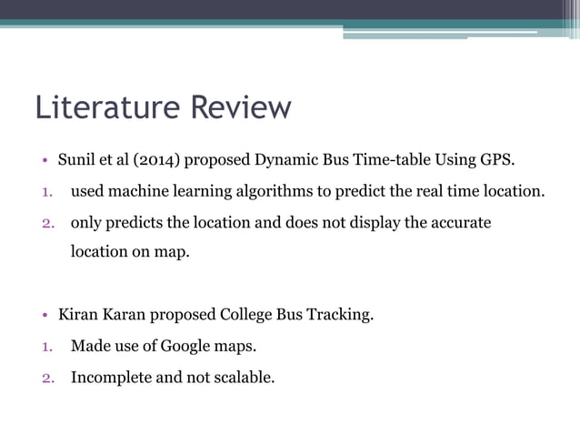 Public Bus Tracking System EzTravel | PPT