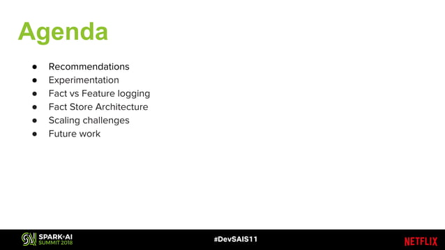 Fact Store at Scale for Netflix Recommendations | PPT