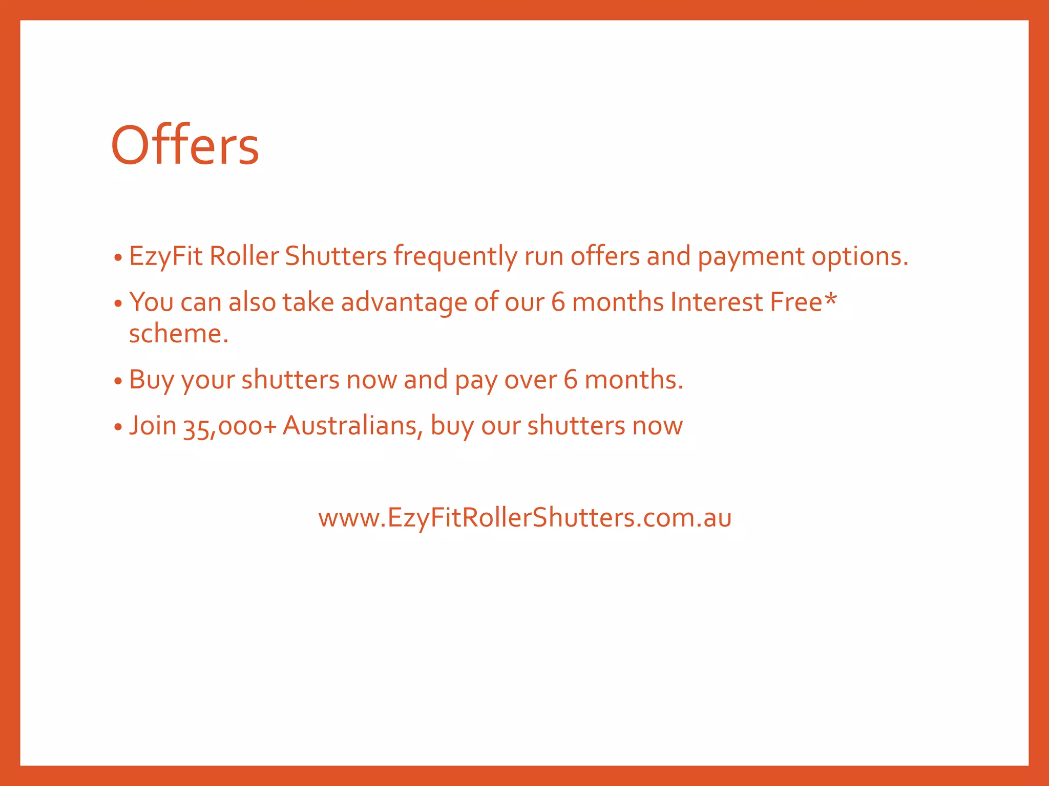 Ezy fit roller shutters | PPT