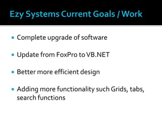 Ezy systems presentation | PPT