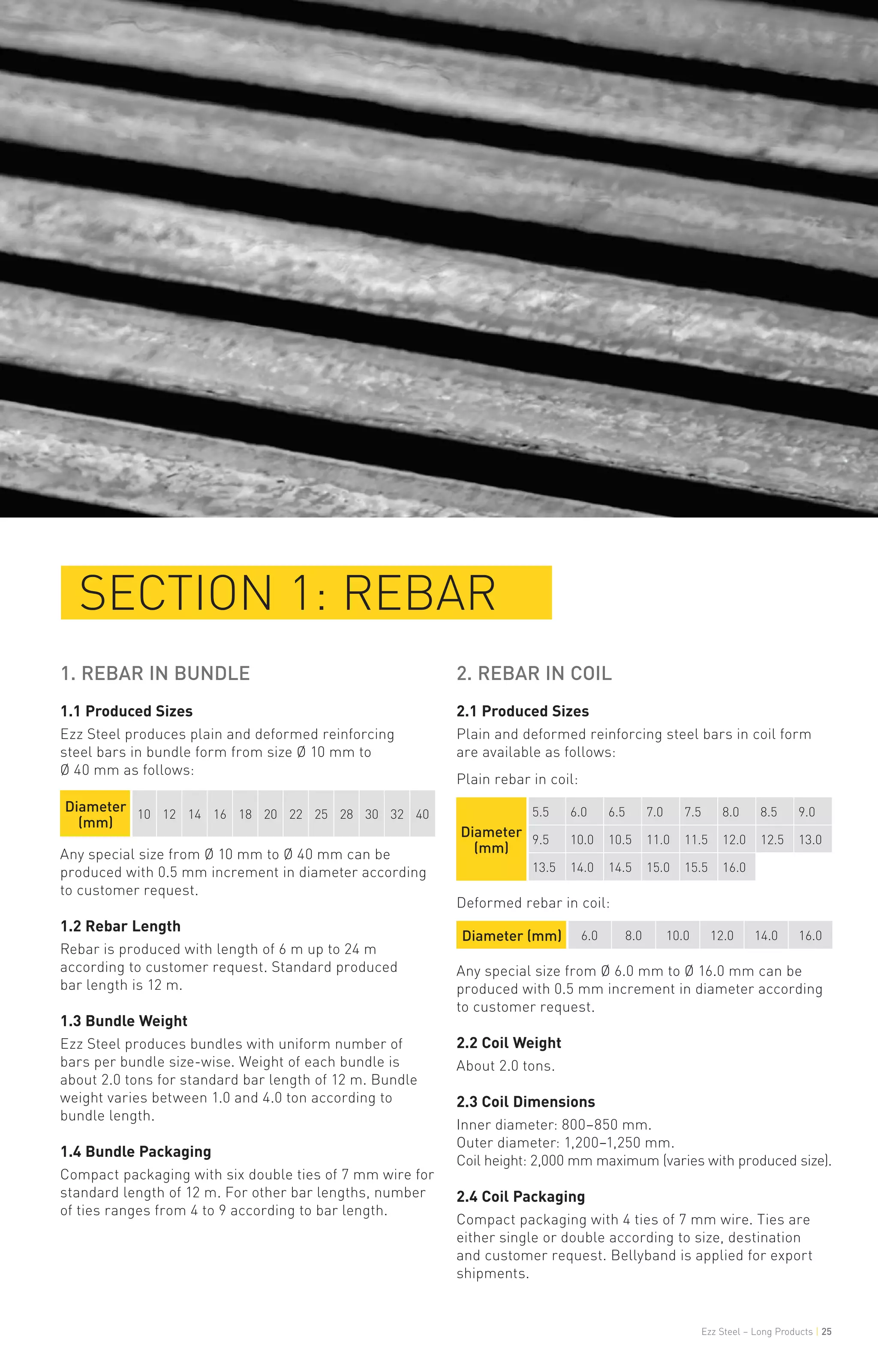 Ezz steel long products brochure | PDF