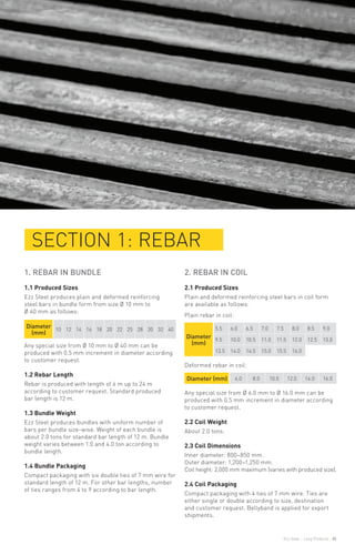 Ezz steel long products brochure | PDF