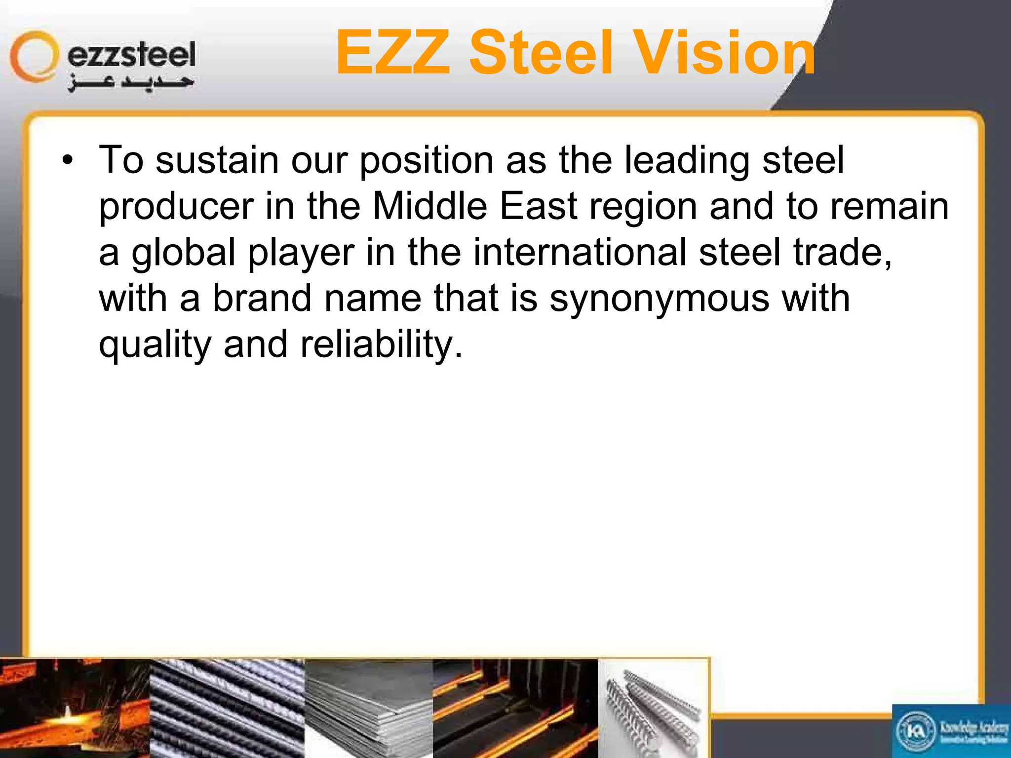 Ezz Steel Strategic Management Project New Design | PPS