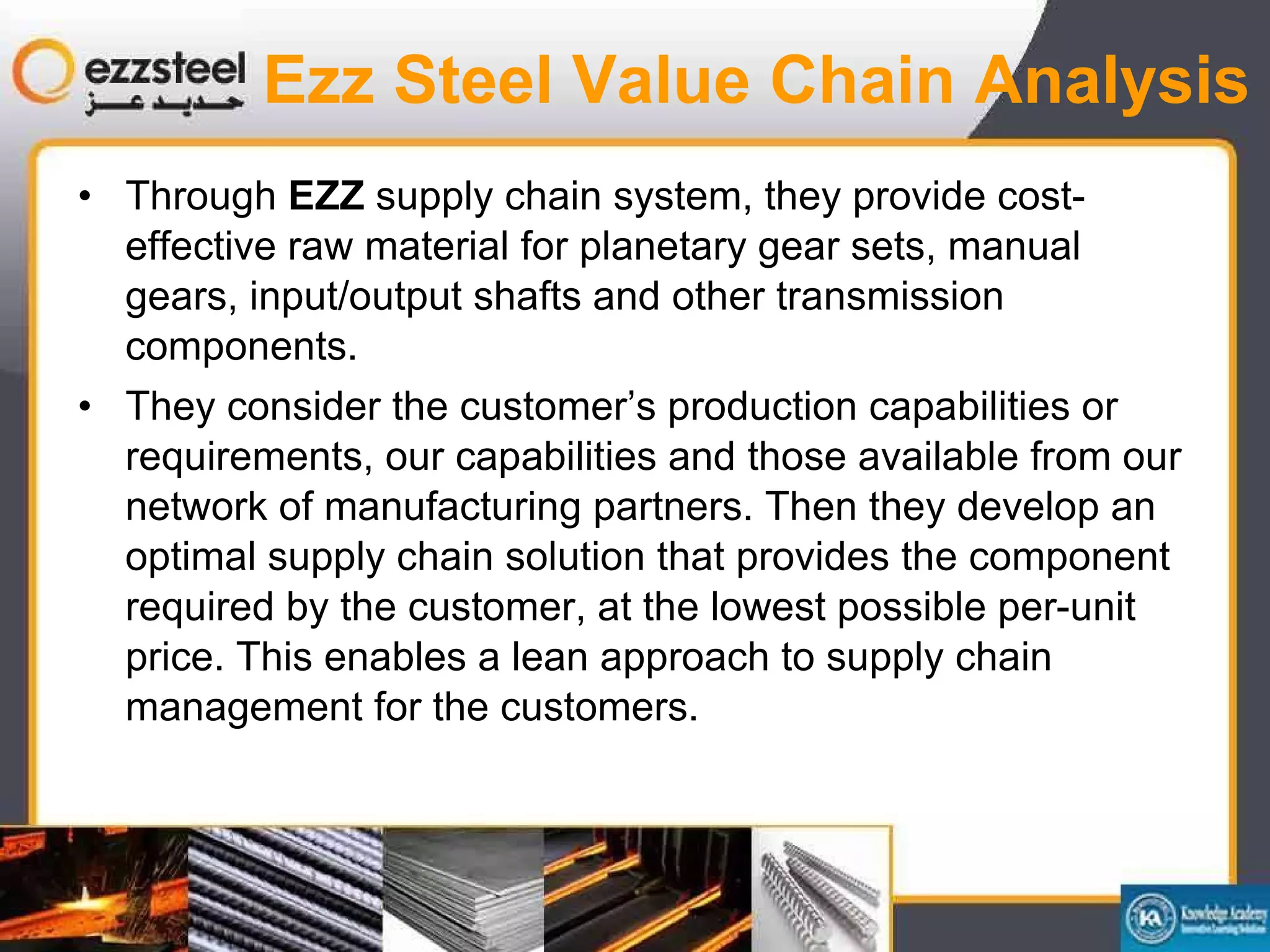 Ezz Steel Strategic Management Project New Design | PPS