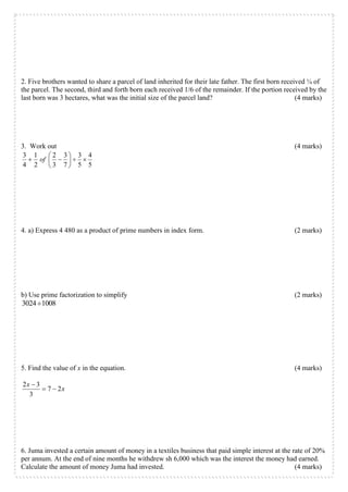 F 1-mathematics-paper-form-1-mid-term-2-exam-2017 | PDF