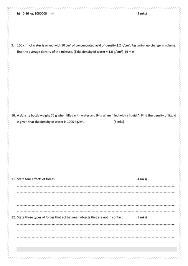 F 1-physics-paper-form-1-mid-term-2-exam-2017 | PDF | Physics | Science