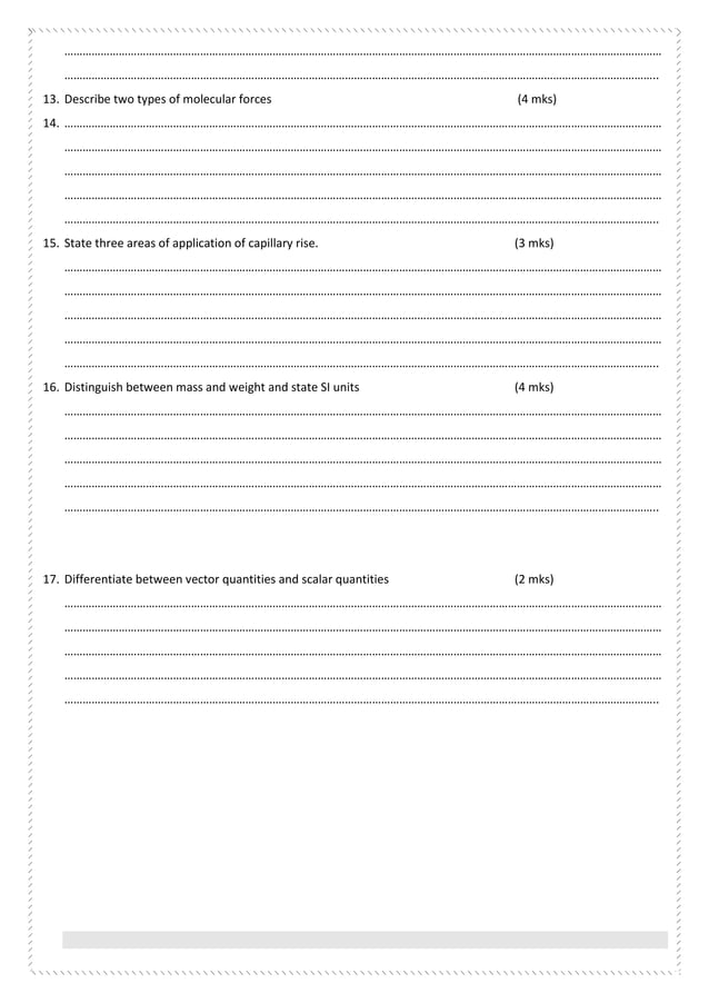 F 1-physics-paper-form-1-mid-term-2-exam-2017 | PDF | Physics | Science