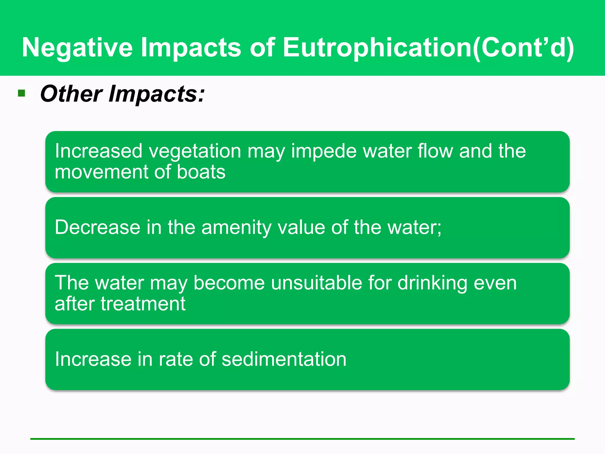 Eutrophication & the Process of Eutrophication | PPTX