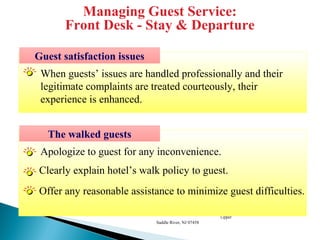 front office basic | PPT