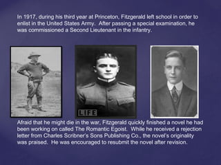 F. scott fitzgerald | PPT