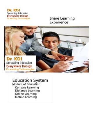Dr KOI Education Technology Management | PDF