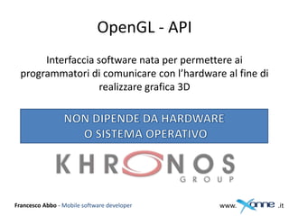 OpenGL e Realtà Aumentata | PPTX | Computing | Technology & Computing