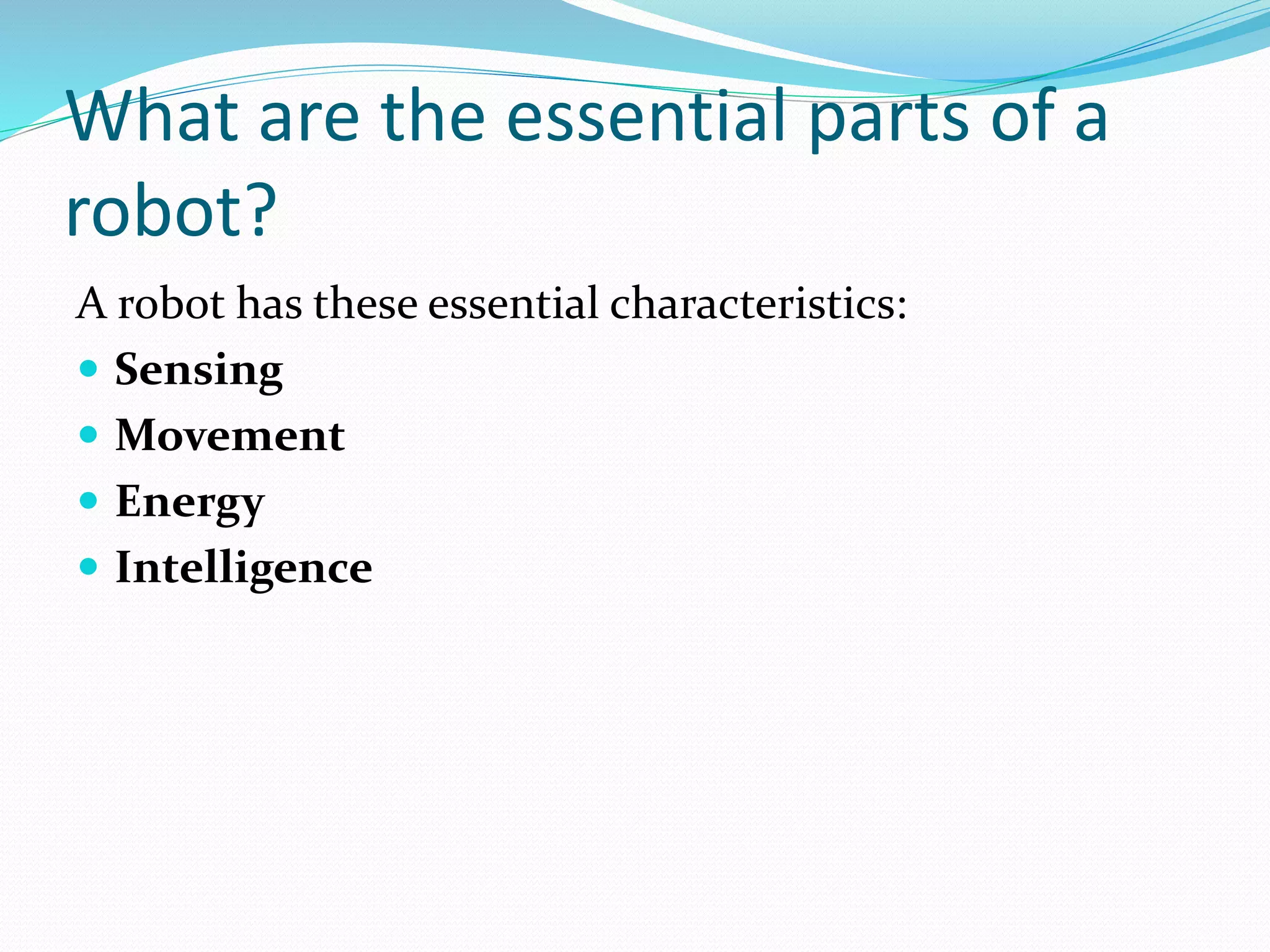 Robotics- Introduction | PPT