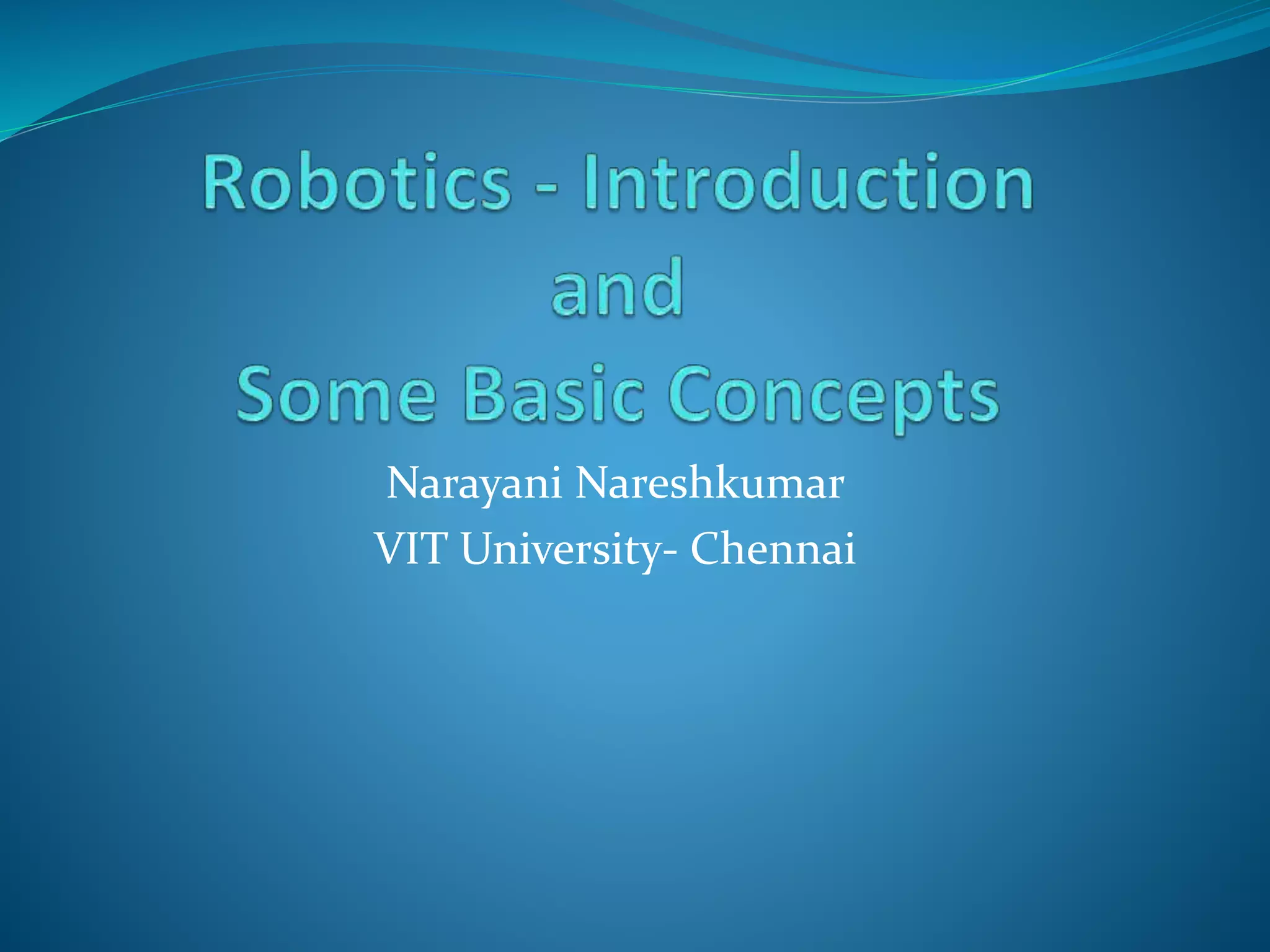 Robotics- Introduction | PPT