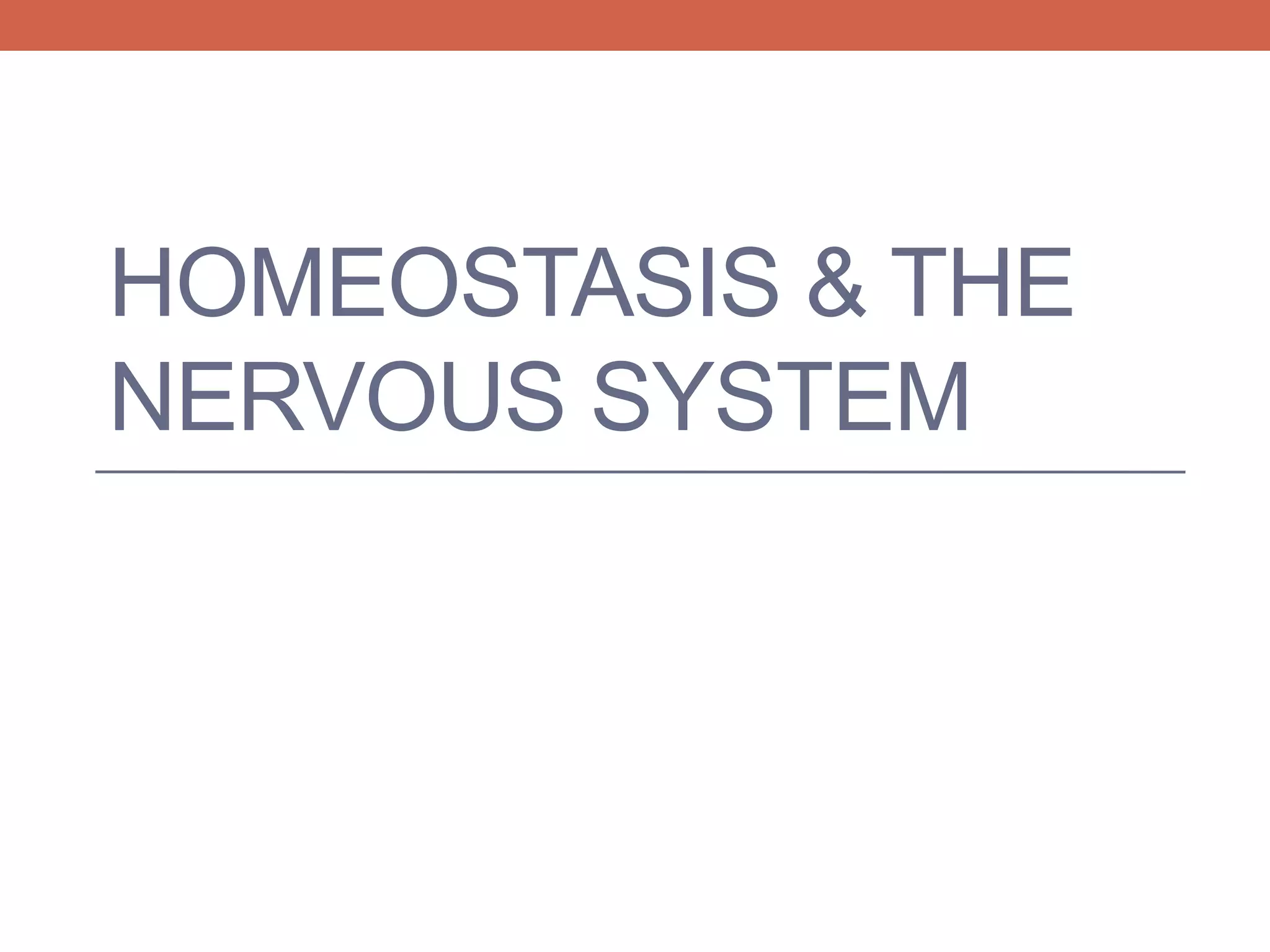 F.1 nervous system homeostasis | PPTX
