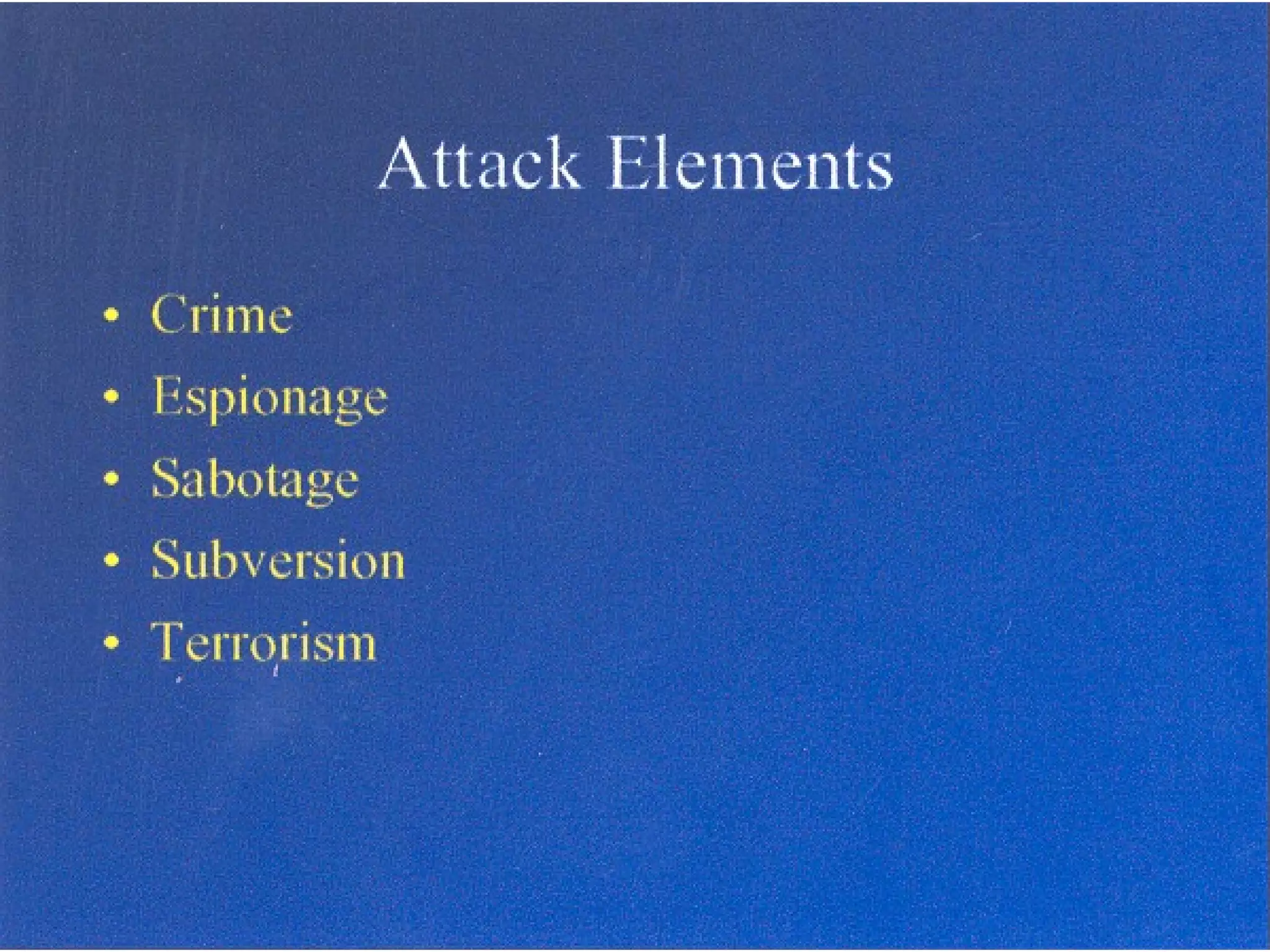 F. circumventing security | PPT