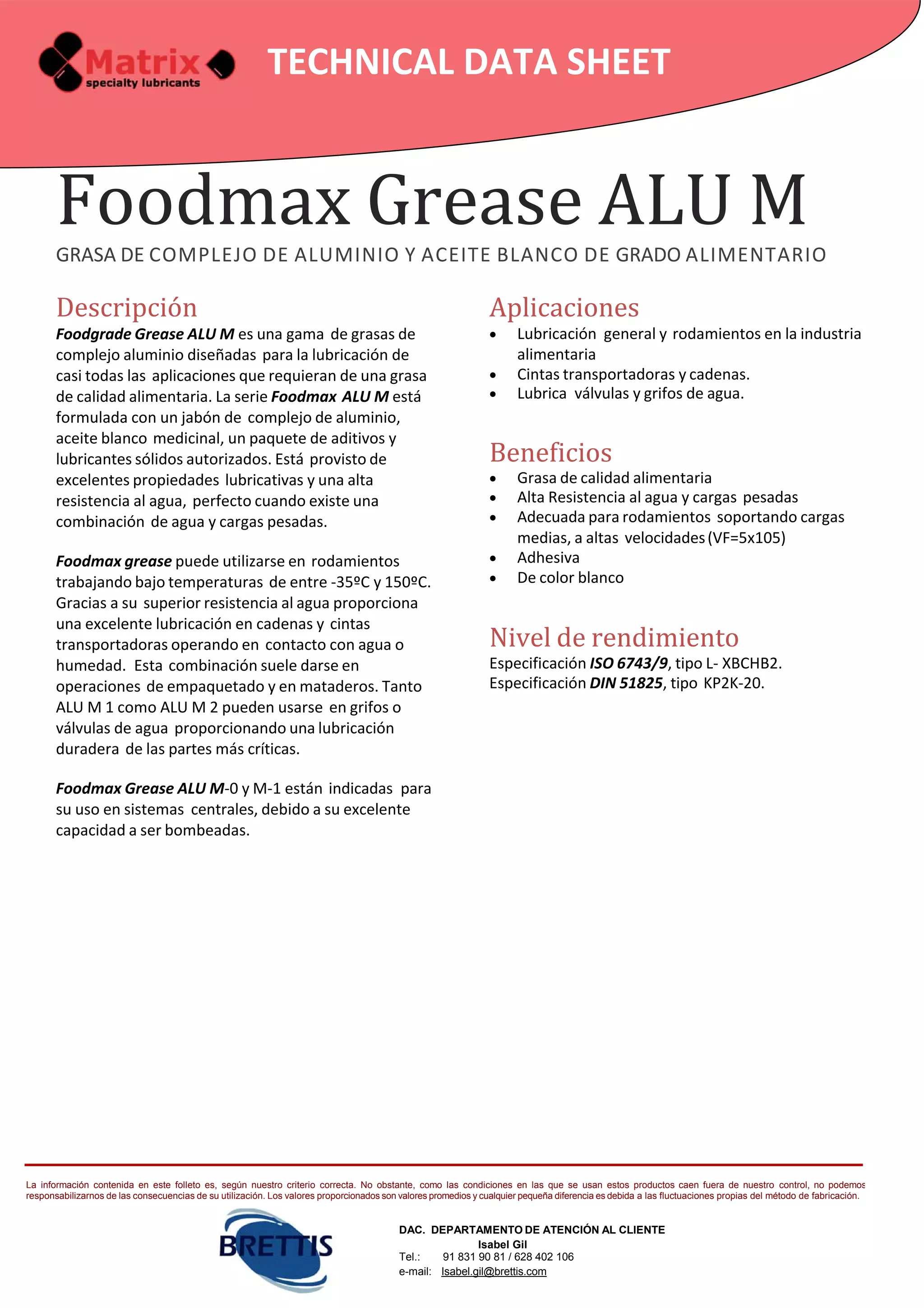 F. Tecnica Foodmax Grease Alu M | PDF