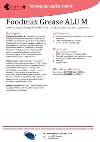 F. Tecnica Foodmax Grease Alu M | PDF