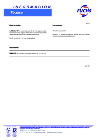 F. Técnica Renolit EP | PDF