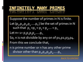 Fundamental theorem of arithmatic | PPSX