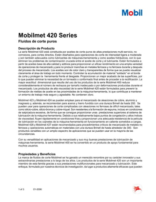 F. Tecnica Mobilmet 420 Series | PDF