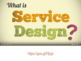 Introduction to Service Design. Frameworks, Basics, Processes ...