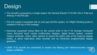 F 16 fighting falcon - lockheed martin's multirole fighter, usa | PPTX ...
