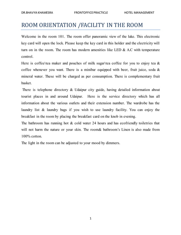 Hotel Front Office Practicals | DOCX | Currencies | Economy