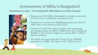 Achievements of MDGs in Bangladesh | PPTX | Debated Sensitive Social ...