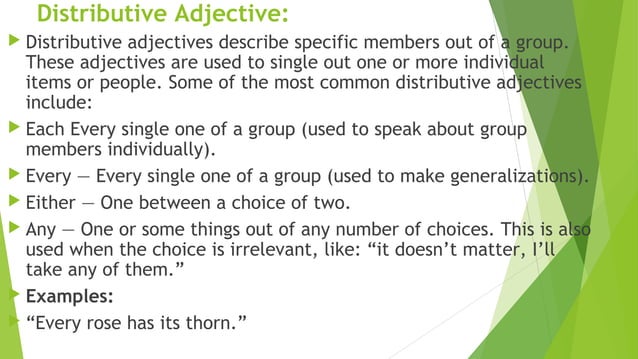 Adjectives and its Type | PPT