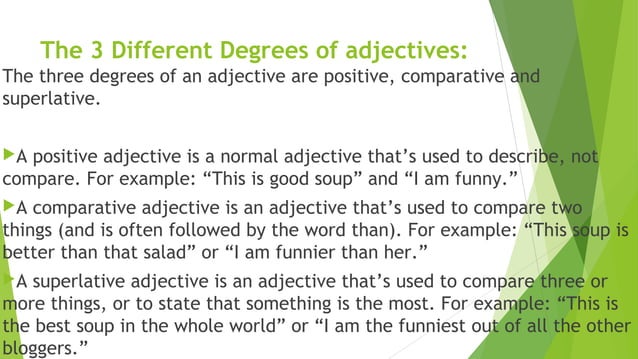 Adjectives and its Type | PPT