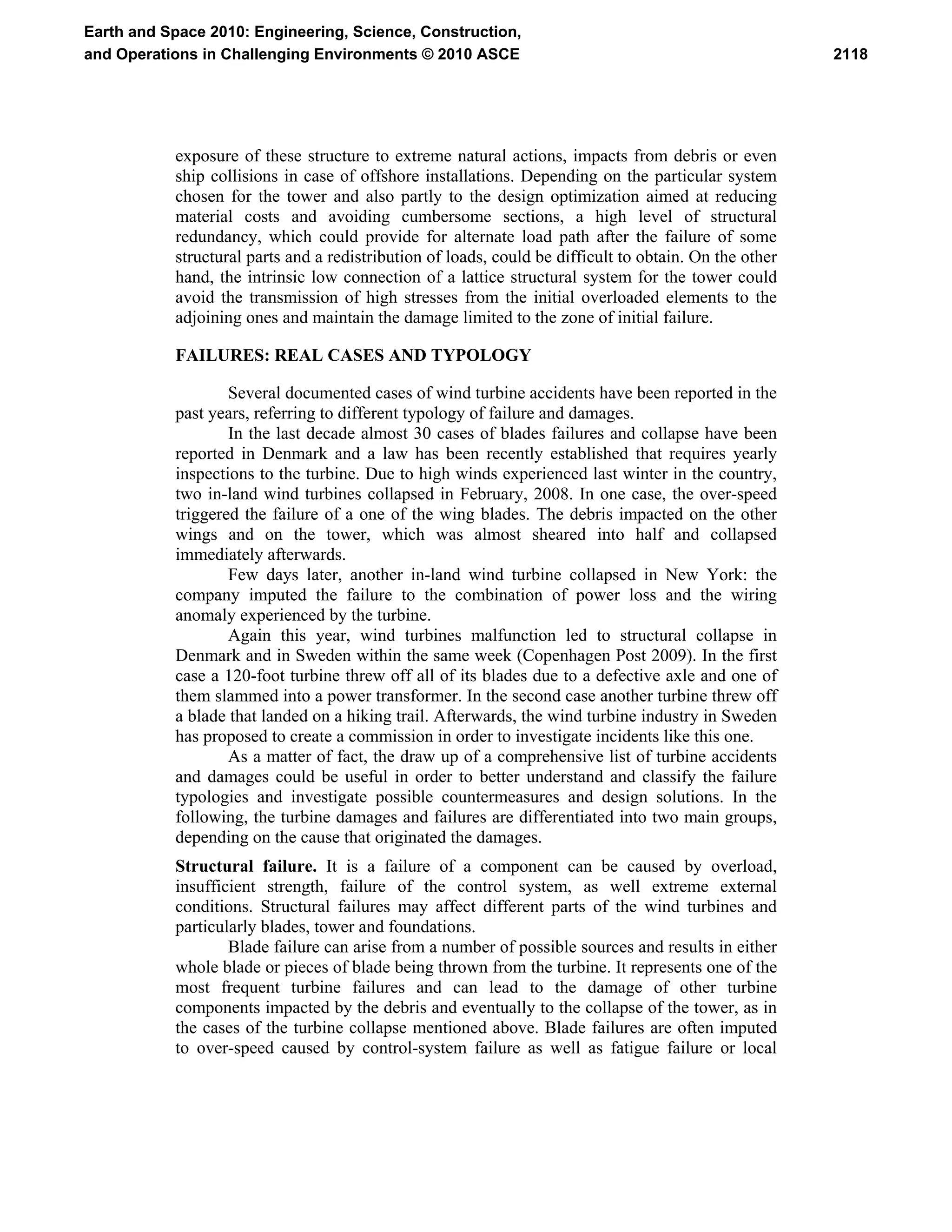 Structural Integrity Evaluation of Offshore Wind Turbines | PDF | Civil ...