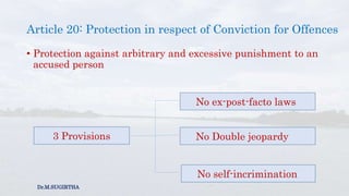FUNDAMENTAL RIGHTS IN THE INDIAN CONSTITUTION-RIGHT TO FREEDOM | PPTX