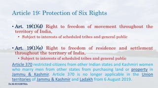 FUNDAMENTAL RIGHTS IN THE INDIAN CONSTITUTION-RIGHT TO FREEDOM | PPTX ...