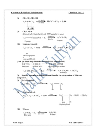 F.Sc.Part.2 Ch.08 Exercise Solved by Malik Xufyan | PDF