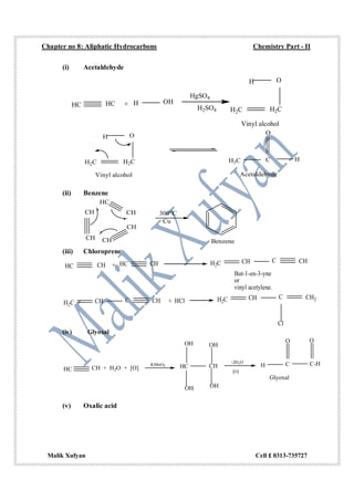 F.Sc.Part.2 Ch.08 Exercise Solved by Malik Xufyan | PDF