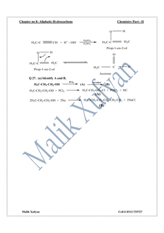 F.Sc.Part.2 Ch.08 Exercise Solved by Malik Xufyan | PDF